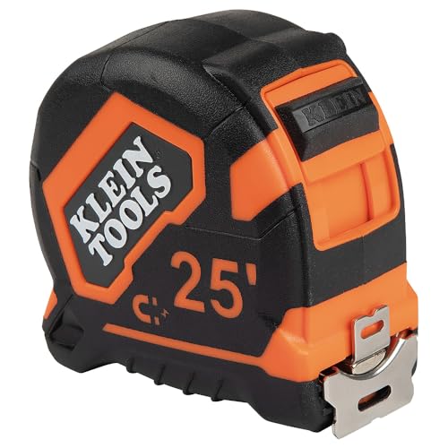 Klein Tools 9225 Tape Measure, Heavy-Duty Measuring Tape with 25-Foot ...