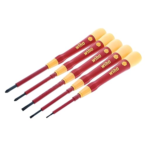 Wiha 32085 5 Piece Insulated PicoFinish Precision Screwdriver Set ...